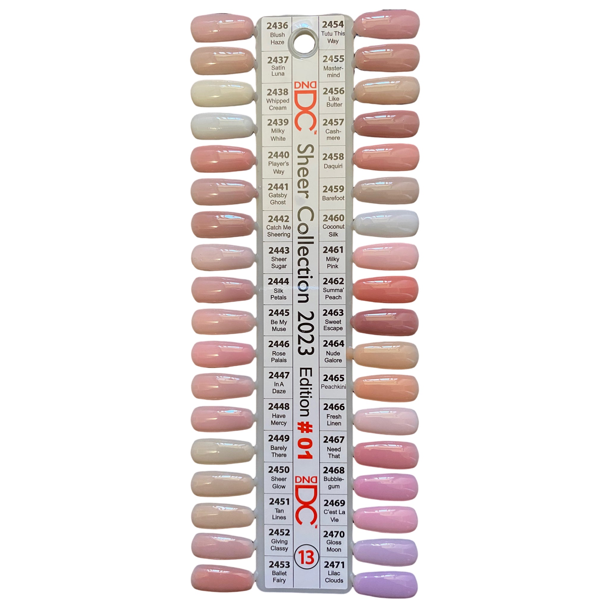 DC Collection 13- SHEER 2023 (Gel & Lacquer)- 36 Colors. Free 1 sample ...